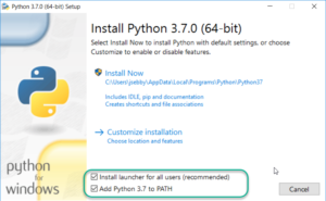 Installing Python 3.7 on Windows – The Analytics Corner