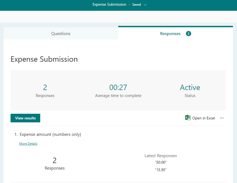 Working with Microsoft Forms in Power Automate – The Analytics Corner